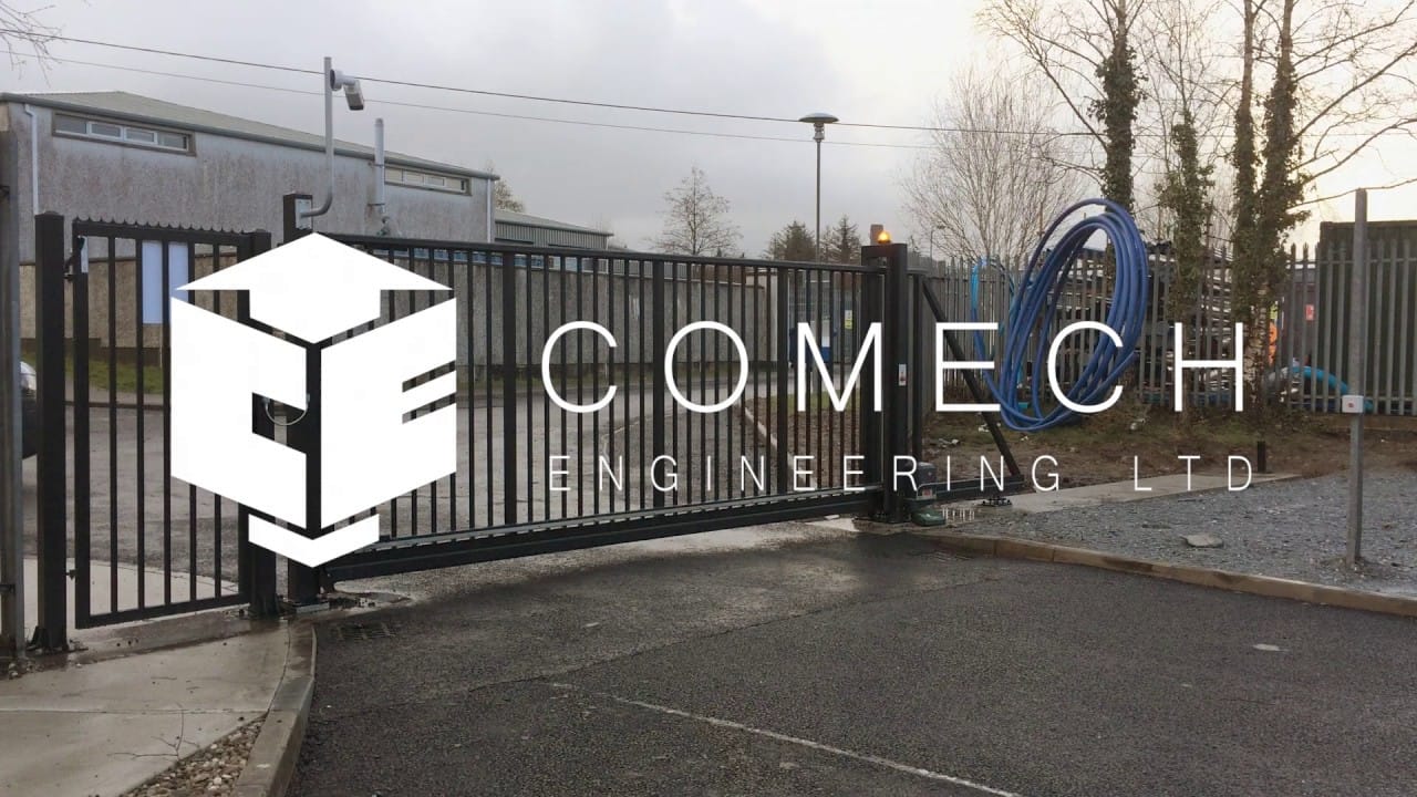 Wastewater Treatment Plant Cantilever Automatic Gate Installation ...